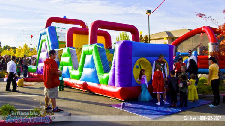 40' Wacky Obstacle Course - Inflatable Adventures in Sacramento, CA