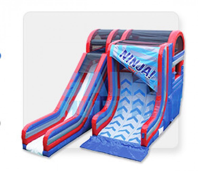 Ninja Warped Wall - Inflatable Adventures in Sacramento, CA