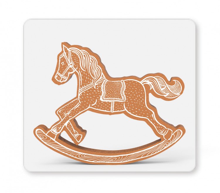 4' Gingerbread Rocking Horse - Inflatable Adventures in Sacramento, CA