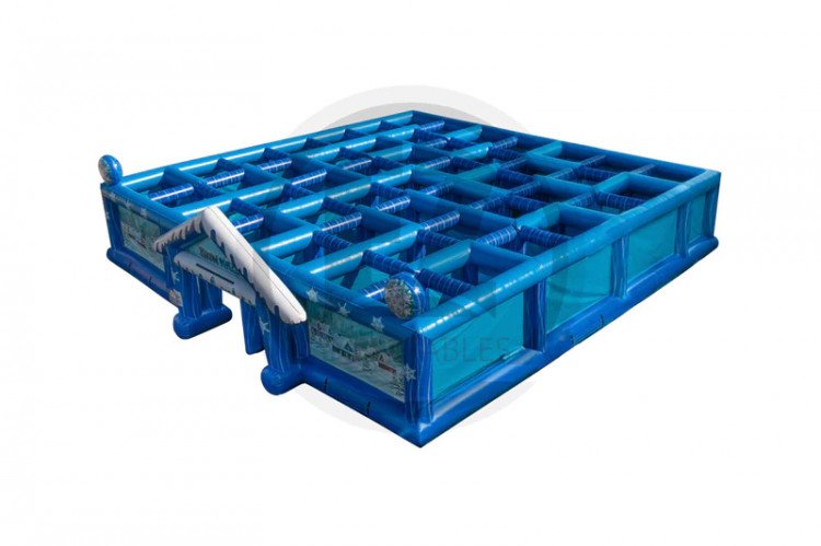 Snow Maze 40' by 40' Inflatable Maze - Inflatable Adventures in ...