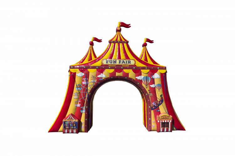 CIRCUS CARNIVAL ARCH - Inflatable Adventures in Sacramento, CA
