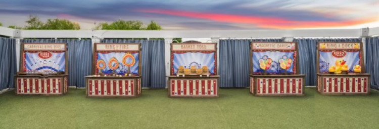 Set of Carnival Games Premium Wood Games - Inflatable Adventures in ...