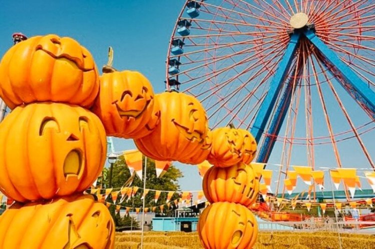 Pumpkin face entry - Inflatable Adventures in Sacramento, CA