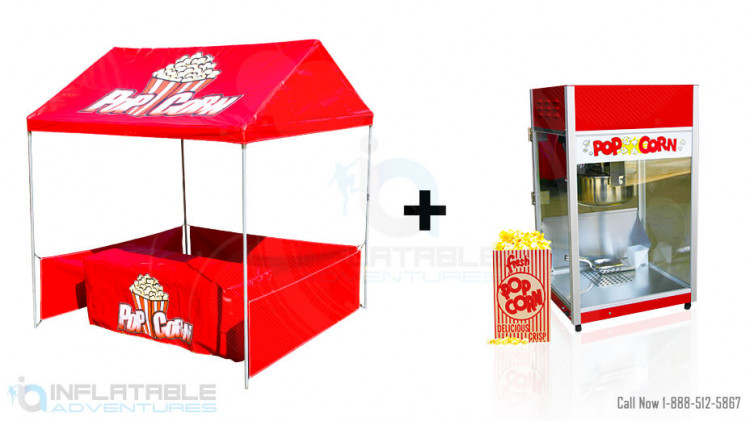 Popcorn Tent Package - Inflatable Adventures in Sacramento, CA